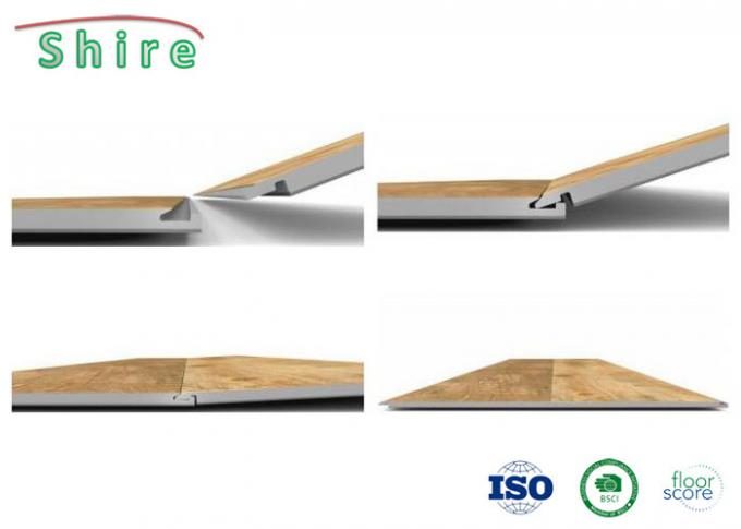 Waterproof Interlocking SPC Click Lock Luxury Vinyl Plank Flooring 5mm ...