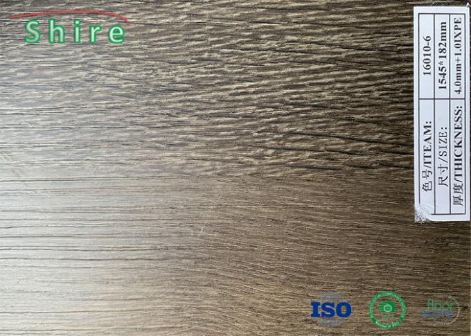 Wood Texture SPC Stone Plastic Composite Flooring Durable Anti Grading