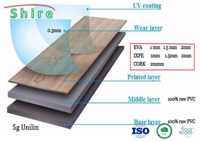 100% Virgin Material SPC Vinyl Flooring European Standard Eco - Friendly